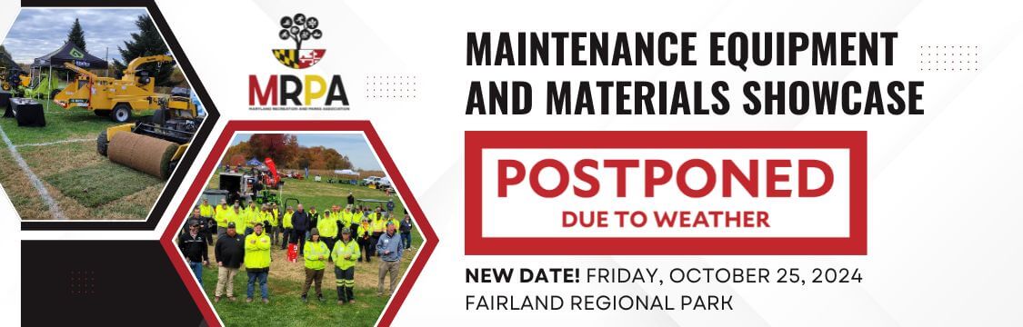 Maintenance Equipment and Materials Showcase - MARYLAND RECREATION AND ...