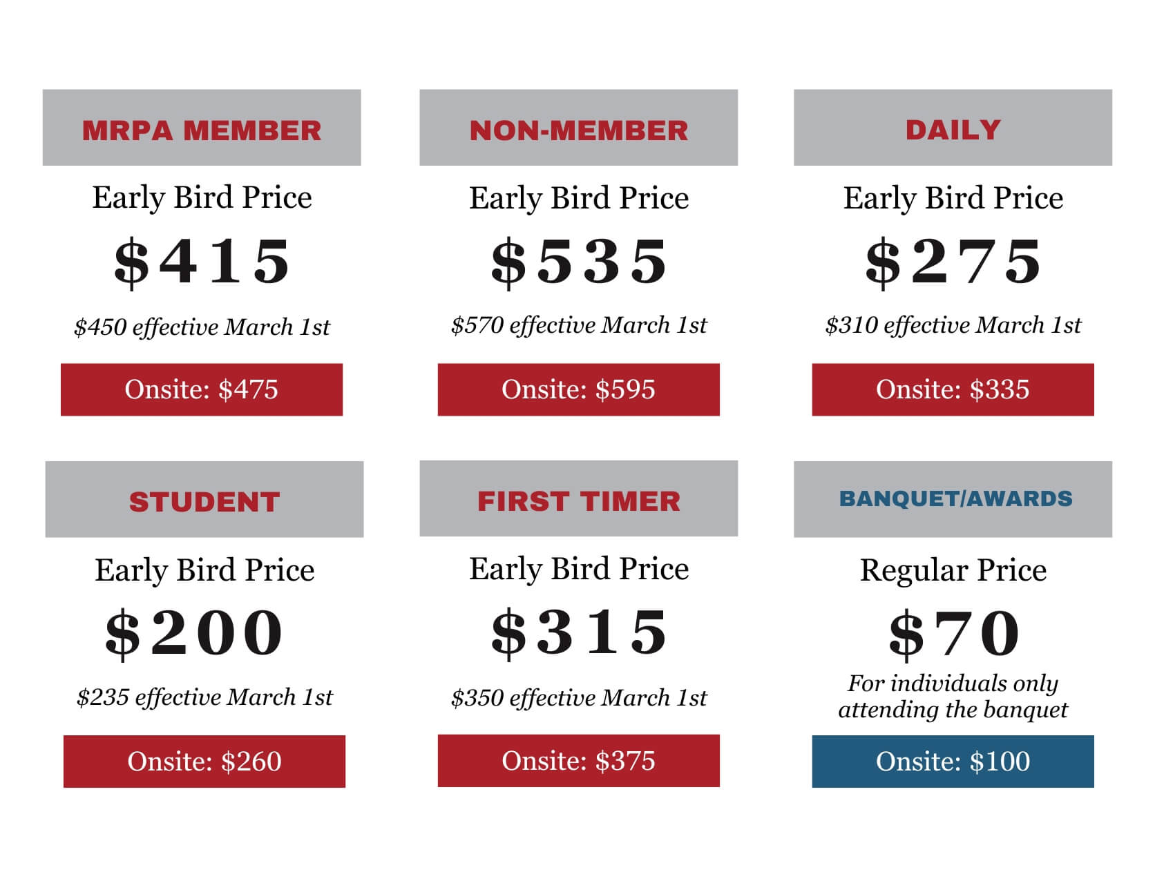 Conference Price/Registration 2025 - MARYLAND RECREATION AND PARKS ...